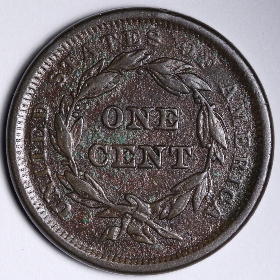 1841 Braided Hair Large Cent CHOICE XF E215 AMT | eBay