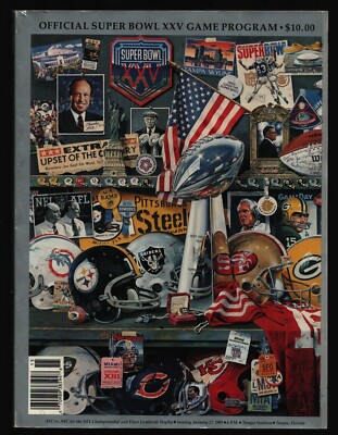 Official 1991 Super Bowl XXV 25 NFL Game Program Book 111921WEEM | eBay