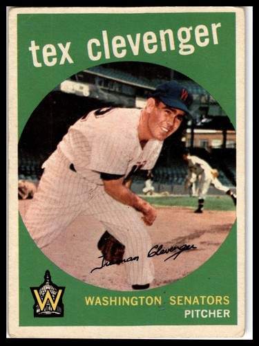 1959 Topps #298 Tex Clevenger | eBay