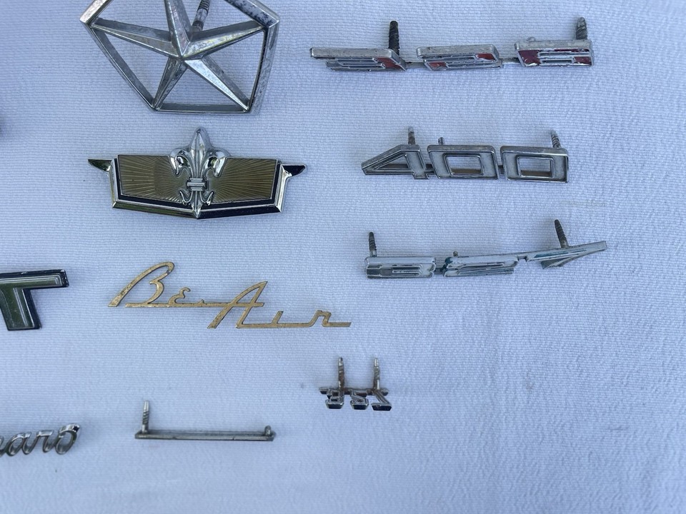 Lot Of 22 Vintage OEM Classic Car Emblems/Badges | eBay