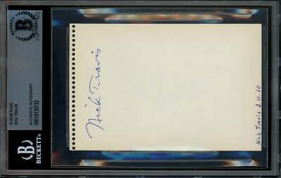 Nick Travis (d.64) 1960 Signed Autograph Album Page Jazz Musician BAS ...