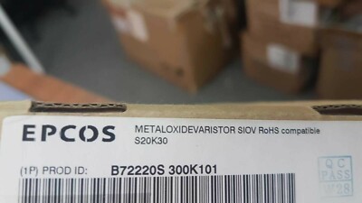 200x EPCOS B72220S300K101 S20K30 VARISTOR 47V 2KA DISC 20MM | eBay
