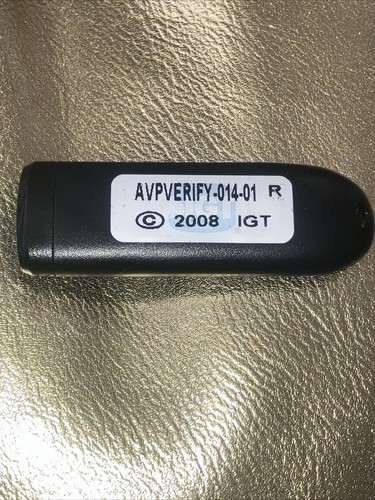 IGT AVP VERIFY KEY AVPVRIFY-014-01 IGT Slot Machine Software Diagnostic ...