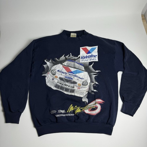 Vintage Mark Martin Nascar Roush Racing Valvoline Crewneck Sweatshirt L ...