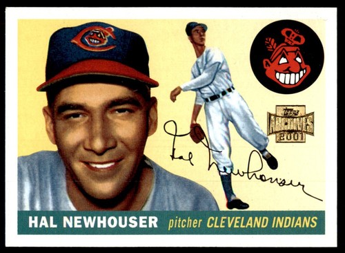 2001 Topps Archives Baseball Card Hal Newhouser B Cleveland Indians #24 ...
