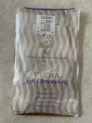 Silkies Ultra Soft Dimensions W/ Comfort Control Panty- Medium- Off ...