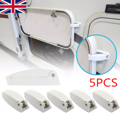 5 x Motorhome Boat Caravan Camper Locker Door Hold Back Retainer ...