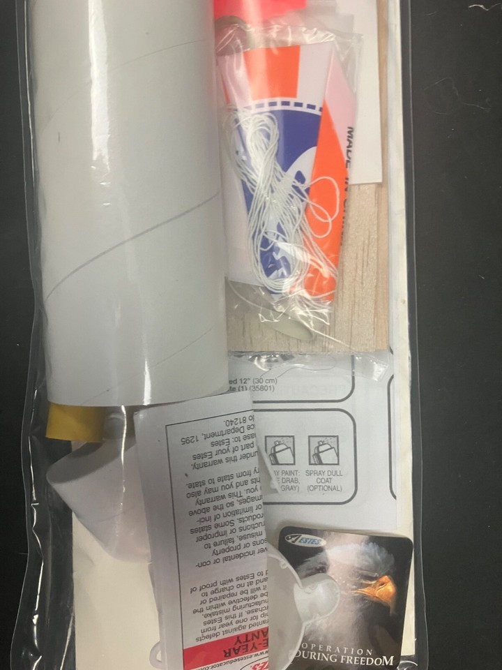 Estes BLU-97b Cluster Bomb Flying Model Rocket Kit #2055, Rare, New ...