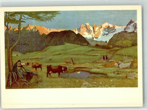 39799455 - Kuehe Mutter mit Kind La Vita Verlag Rascher Nr.19 Segantini ...