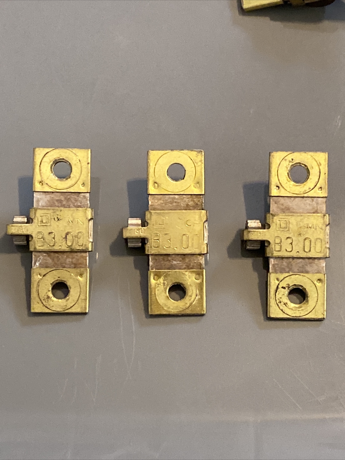 Lot of (3) SQUARE D Type B Overload Relay Thermal Heaters B0.44 - B88 ...