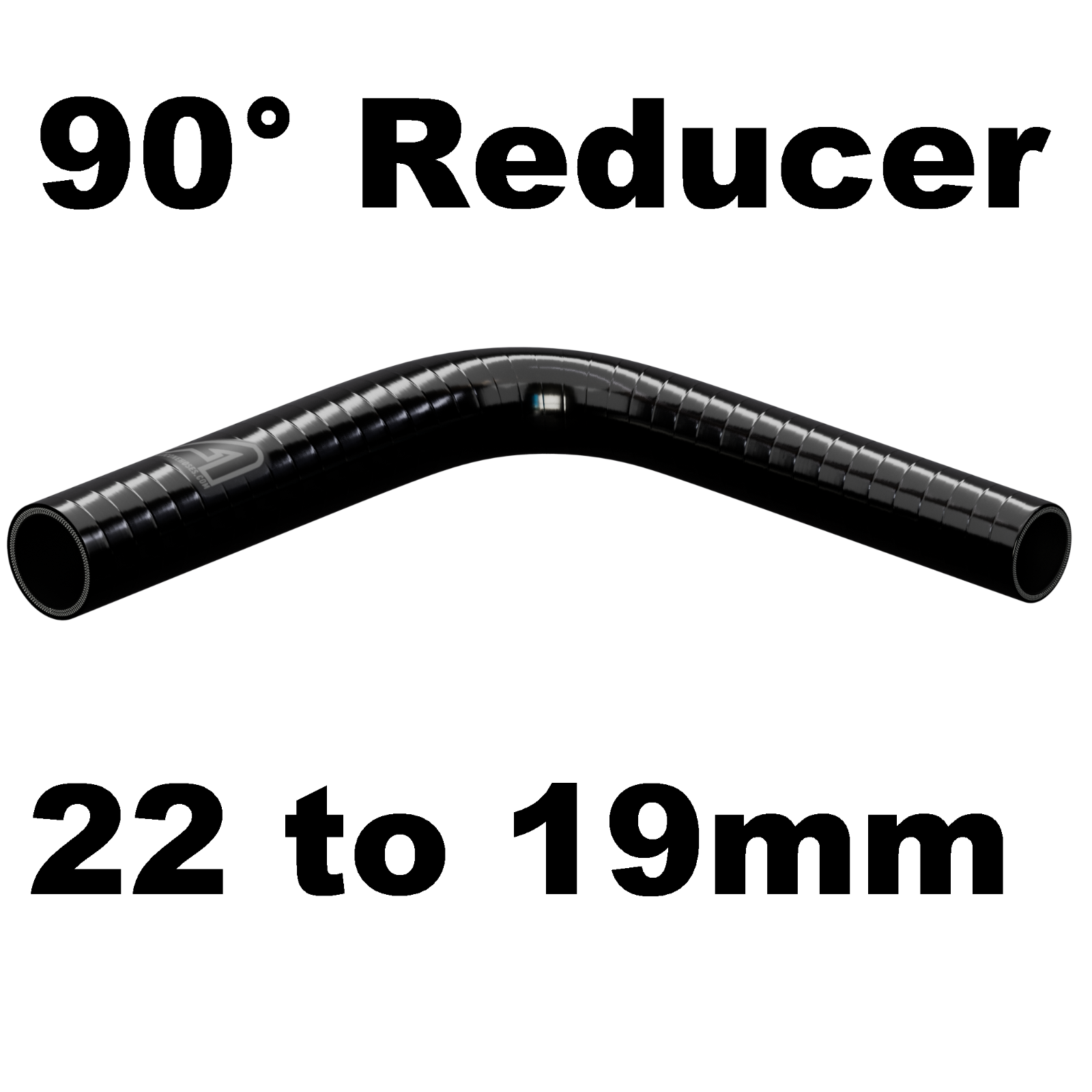 Black 90 Degree Elbow Reducing Silicone Hose - Reduction Pipe Tube ...