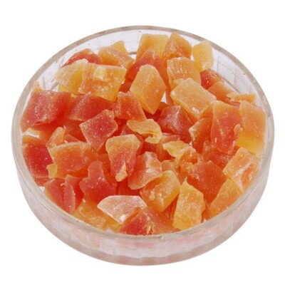 Diced Papaya - Cubes Chunks Sweetened Dehydrated Dried Fruit Food 1kg ...
