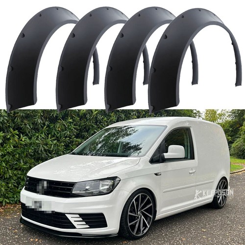 4X Fender Flares Extra Wide Body Kit Wheel Arches For VW Caddy Mk3 MK4 ...