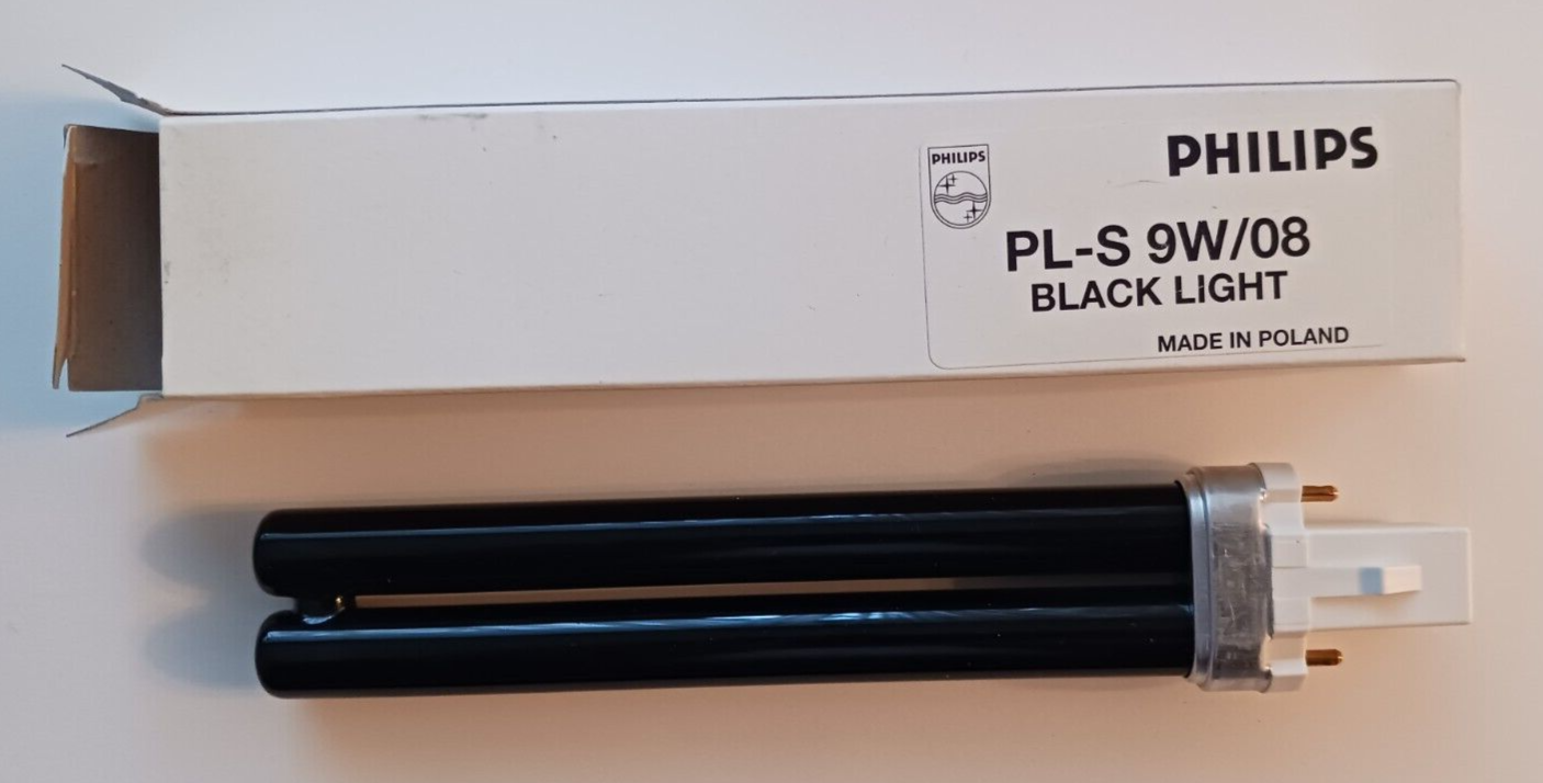 Philips PL-S 9W/08 Black Light/UV Lamp 9W 2Pin-Made in Poland | eBay