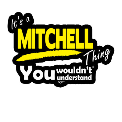 Large Car Sticker mitchell V1 Surname Thing Decal Bumper Laptop Window ...