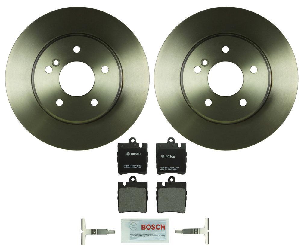 Bosch 2 Rear Solid Rotors 289mm & Semi-Met Disc Brake Pads Kit For ...