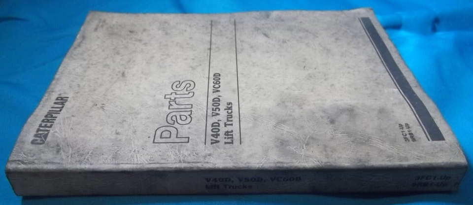 CAT CATERPILLAR V40D V50D VC60D FORKLIFT PARTS MANUAL BOOK S/N 3FC 9RB ...