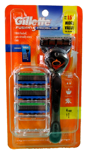 NEW Gillette Fusion 5 ProGlide Shaving Bundle 1 Razor Handle 4 ...