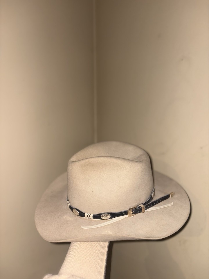 Catalena Hatters Cowboy Hat Western Felt Rancher Beige Handmade Texas ...