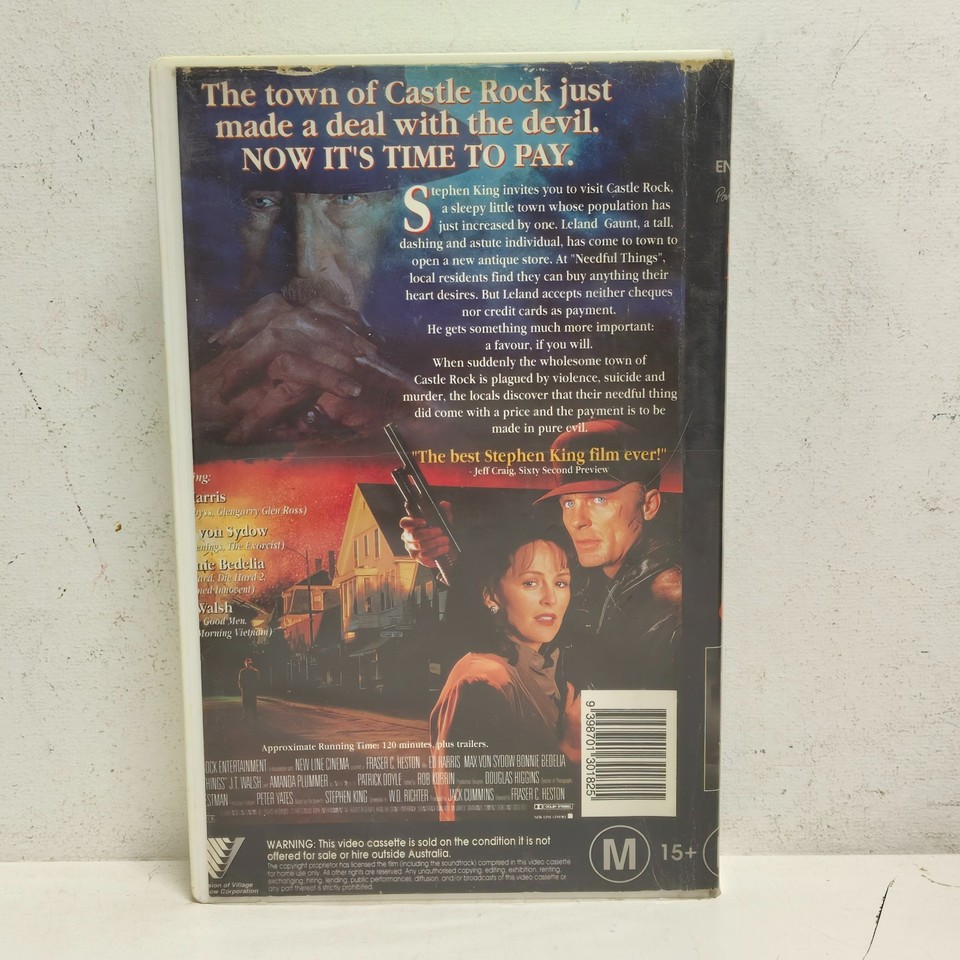 Needful Things - Horror - Big Box Ex Rental - VHS Tape | eBay UK