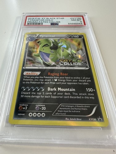 Pokemon Tyranitar XY130 Black Star PROMO PRERELEASE Fates Collide Holo ...