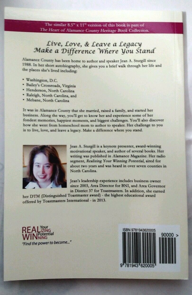 SIGNED - LIVE, LOVE, & LEAVE a LEGACY: MAKE A DIFFERENCE WHERE YOU ...