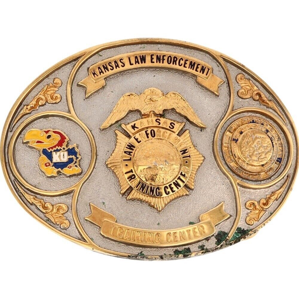 KLETC Kansas Law Enforcement Training Center 1990s Vintage Belt Buckle ...