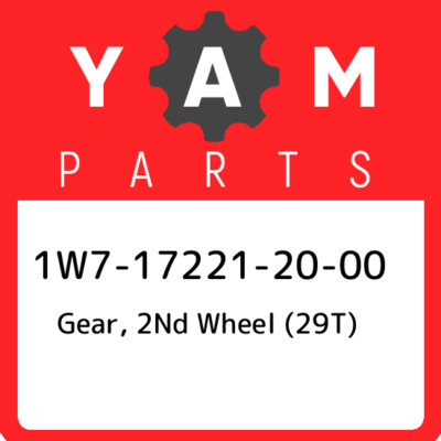 1W7-17221-20-00 Yamaha Gear, 2nd wheel (29t) 1W7172212000, New Genuine ...