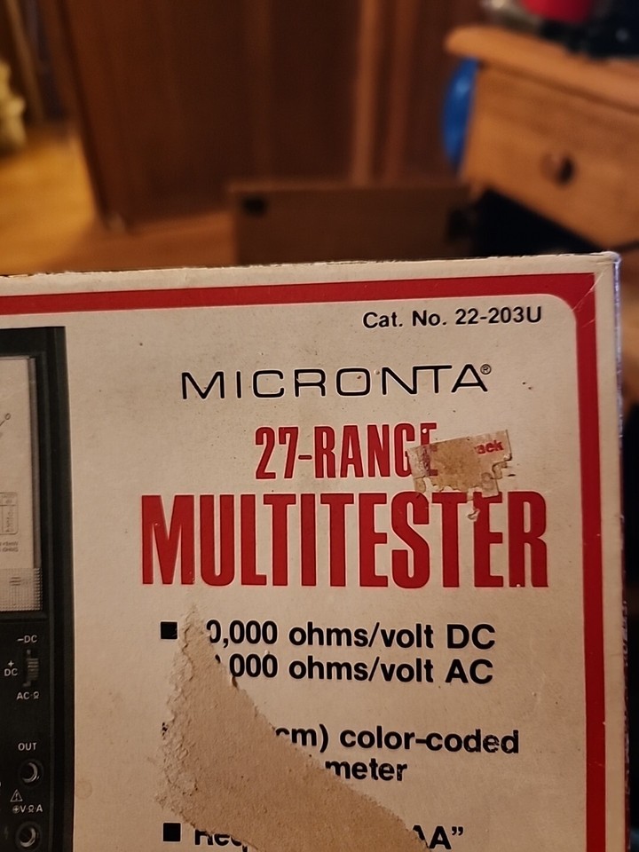 Vintage MICRONTA 27 RANGE MULTITESTER NO. 22-203U w/ Box Nice | eBay