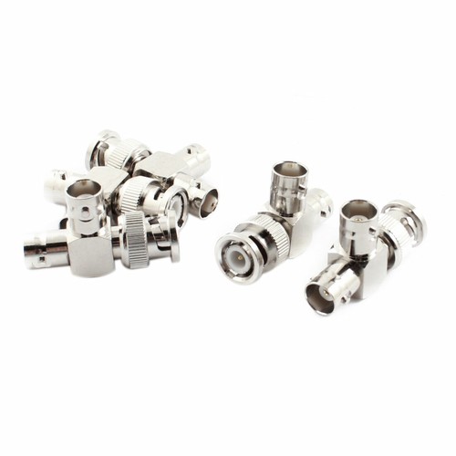 CCTV BNC 1 Male to 2 Female M/F 3 Way RF Coaxial Connector Tee Adapter ...