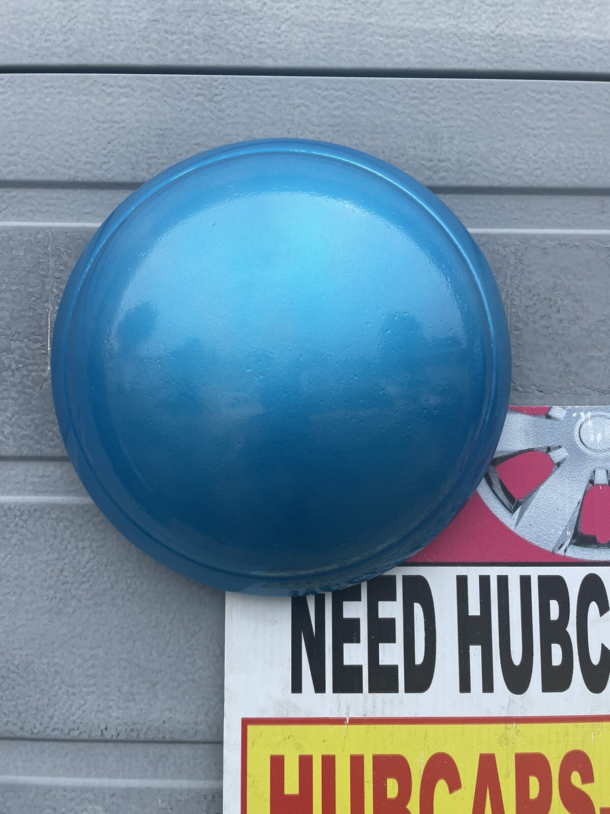 15” Airstream Hubcaps Baby Moons 2 Blue Retro 1959-79 Rare Oem Restored ...