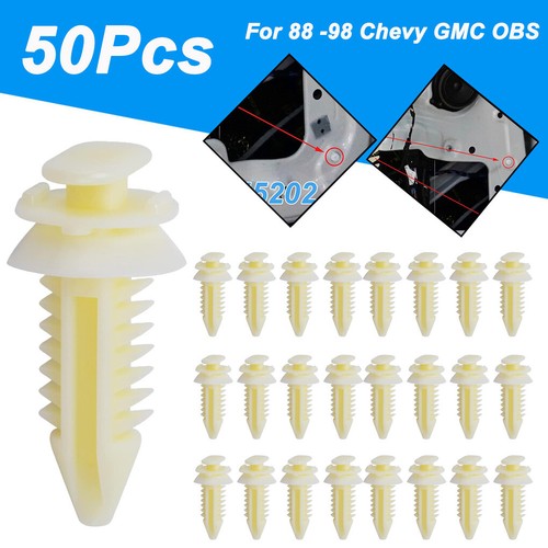 50Pcs Interior Door Trim Panel Retainers Clips For 88 -98 Chevy GMC OBS ...