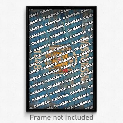 Cambria Wisconsin Poster (WI City Souvenir 11x17 Town Print) | eBay