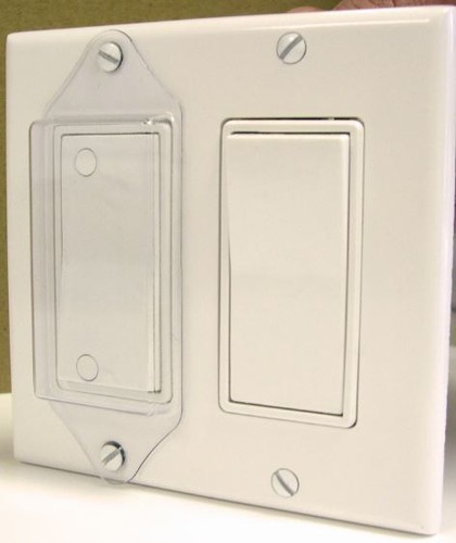 Light Switch Cover Guard Lock-Rocker Switch (Pack of 2 Clear) | eBay