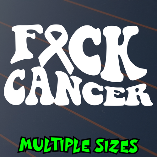 Fck Cancer Sticker Car Decal F*ck Breast Cancer Awareness Survivor ...