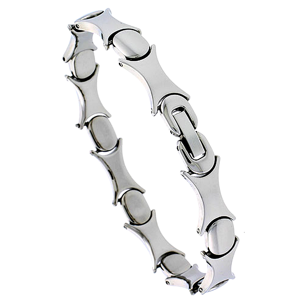 Ladies' Stainless Steel Hugs & Kisses Bracelet | eBay