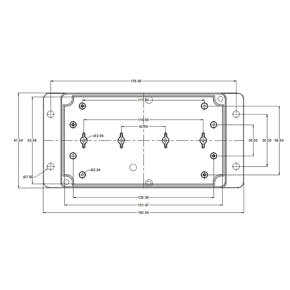 Multi Purpose Waterproof Junction Box for Various Applications 158*90 ...