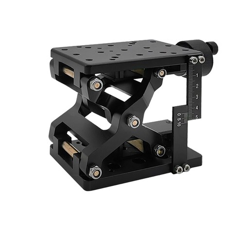 120x80MM High Precise Manual Lifting Platform Z-Axis Lab Jack Sliding ...