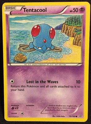 2015 Pokémon Tentacool Basic Card 70/160 | eBay