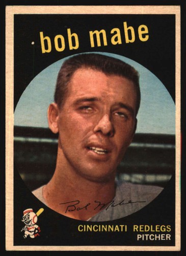 1959 Topps #356 Bob Mabe VGEX RC Rookie Reds 568578 | eBay
