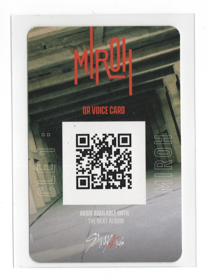 Stray Kids Woojin Photocard | Miroh QR | eBay