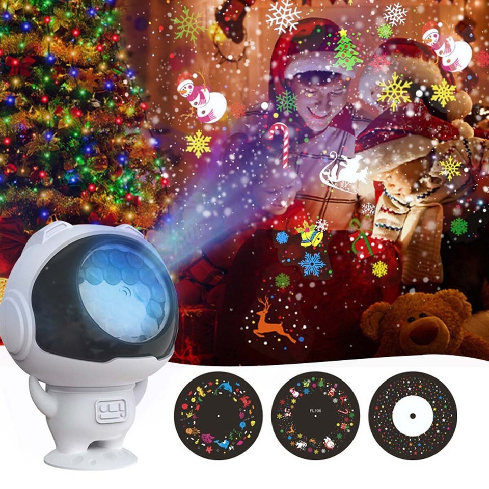 Christmas Party Lights Snowflake Laser Projector Led Stage Light Indoor ...