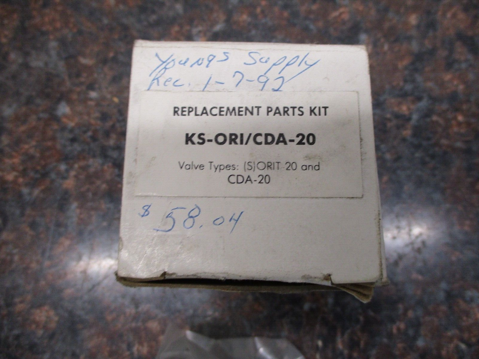 KS-ORI/CDA-20-SPOP SPORLAN VALVE KIT REPAIR ORI/CDA-20 NEW FREE ...
