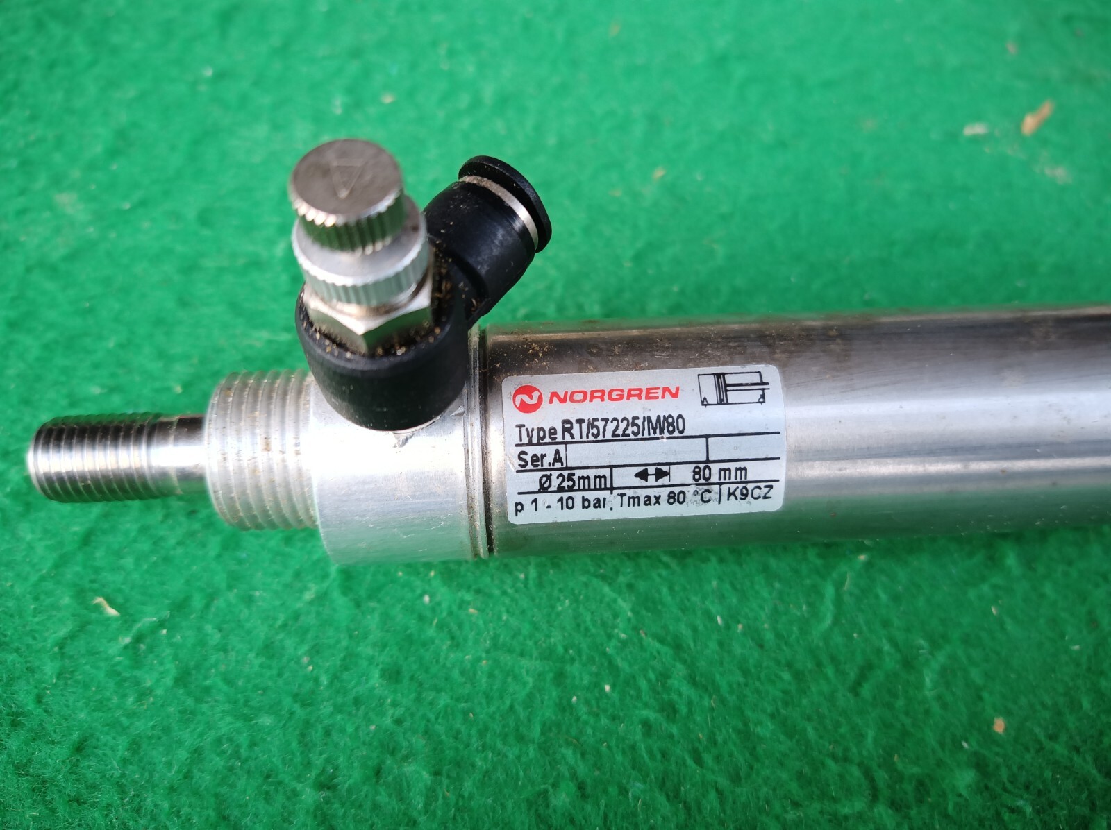 Pneumatic actuator-air cylinder-Norgren RT/57225/M80 -25mm bore x80mm ...
