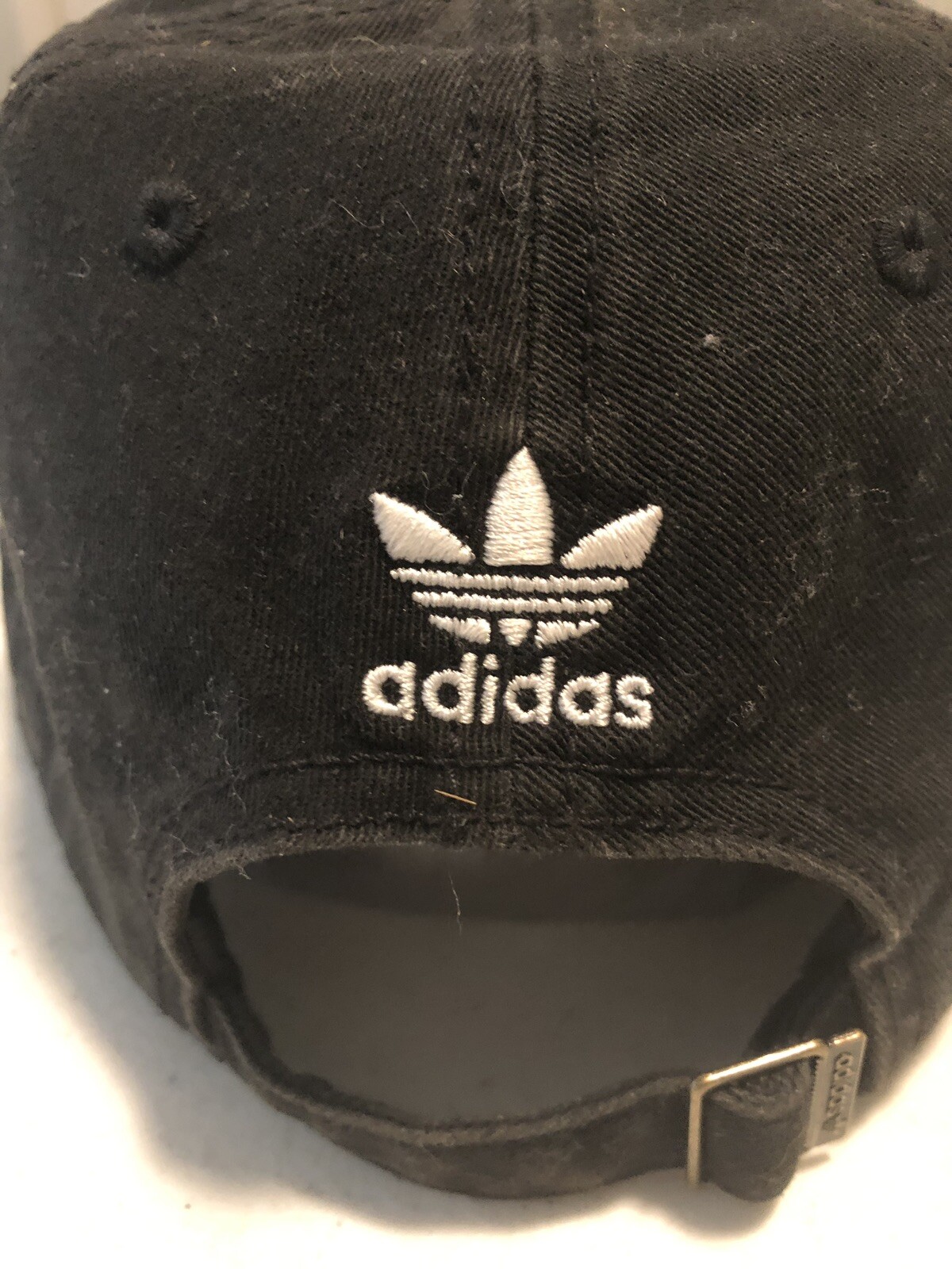 Vintage Adidas Logo Hat Cap Black Adjustable Cap Adid… - Gem