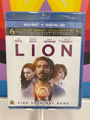 Lion (Blu-Ray + Digital, 2016) Dev Patel Rooney Mara Nicole Kidman ...
