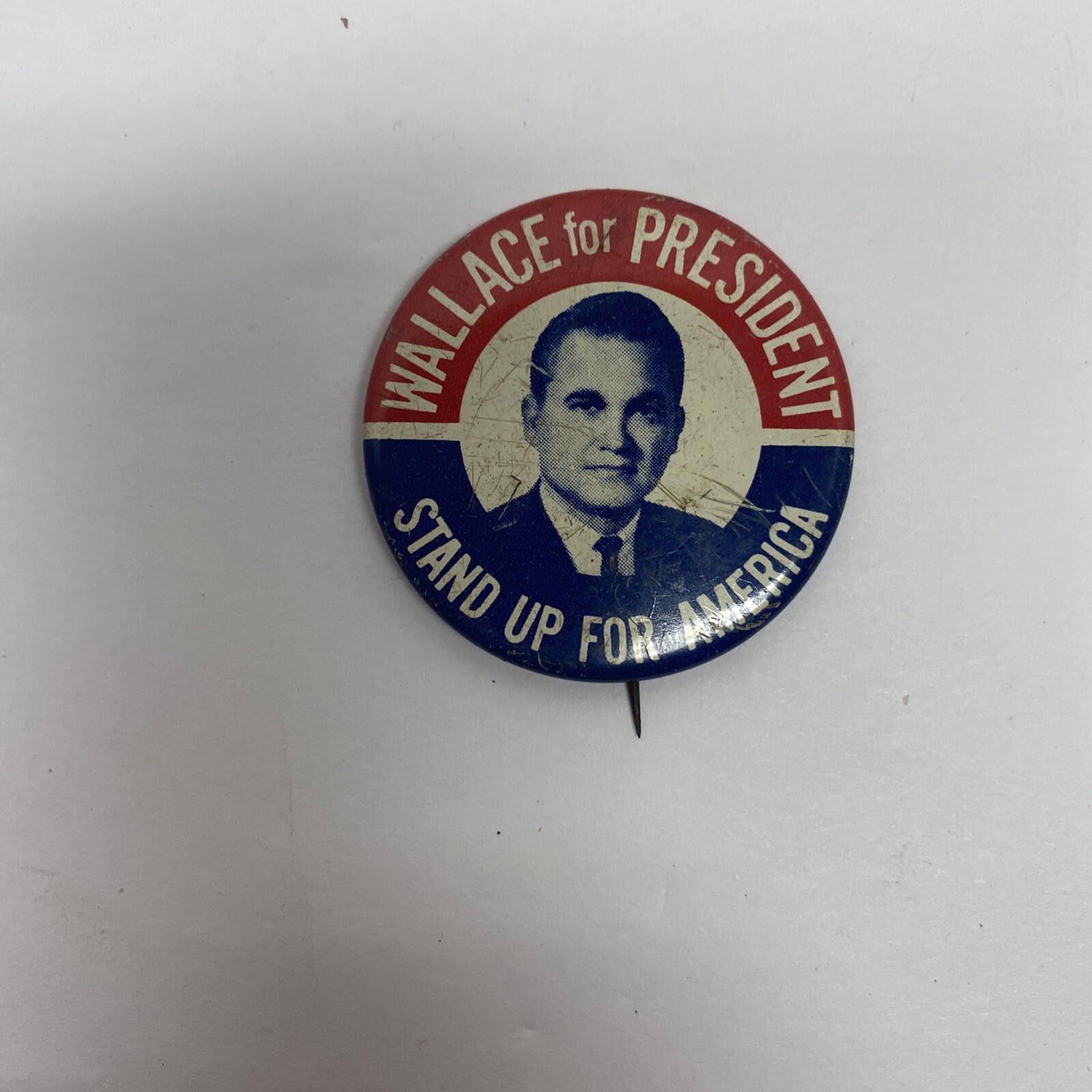 Vintage George Wallace for President Pin Patriotic Button Stand up for ...
