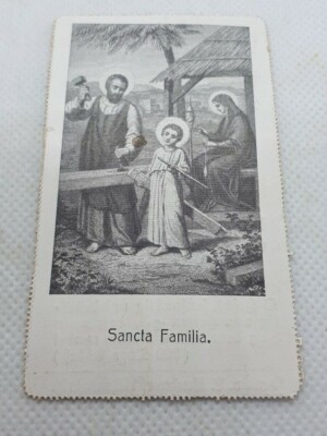 Sancta Familia - Catholic vintage card, Germany holy card 1907. ! | eBay