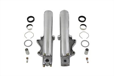 HARLEY Polished 41mm Fork Slider Set fits 1986-1999 FLT, 1986-1999 FLHT ...