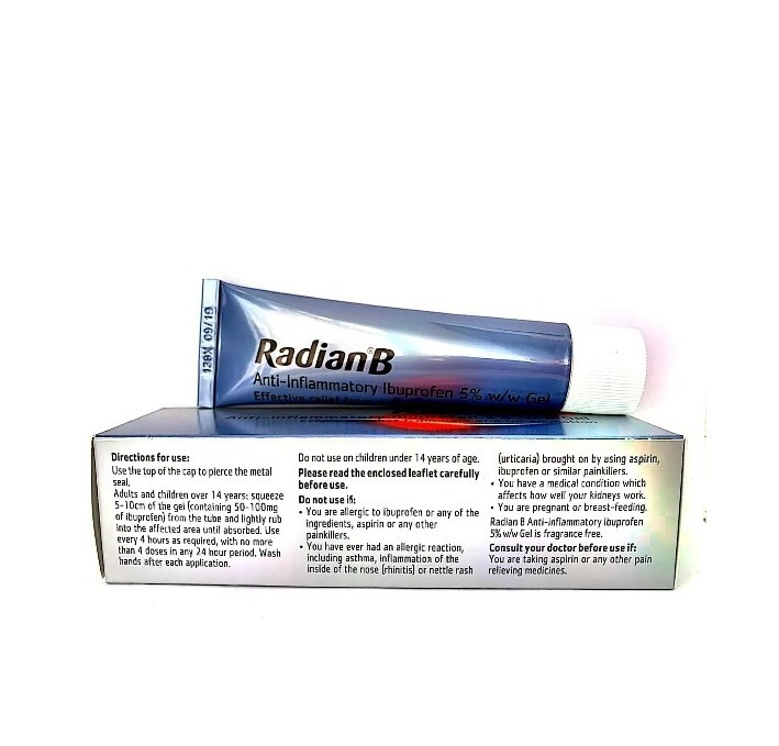 Radian B Anti-inflammatory Ibuprofen 5 GEL 30g Pain Relief 4 for 3 ...